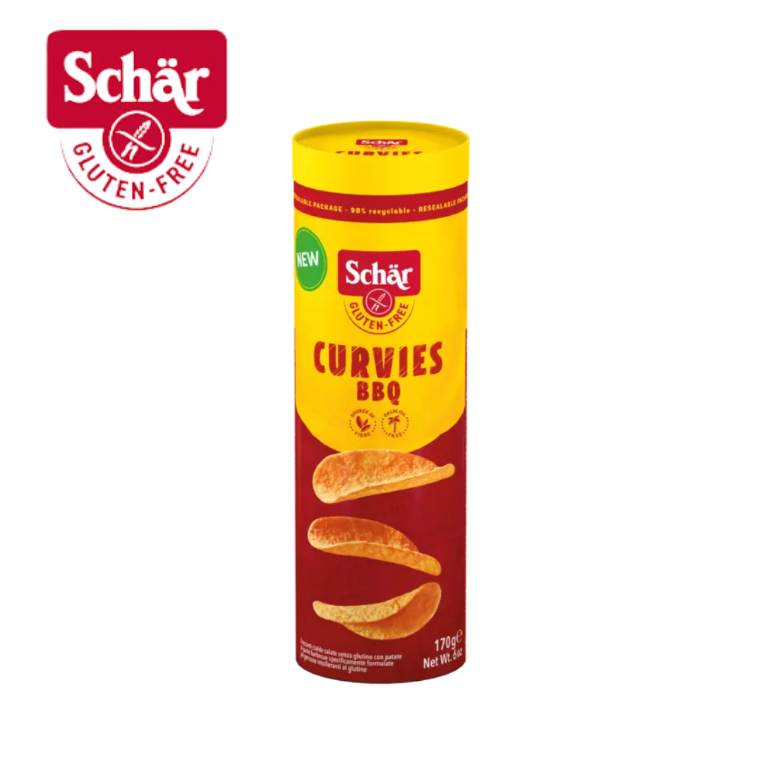 Snack de batata sabor barbecue Curvies Schar 170g - Glúten Pra Quê ...