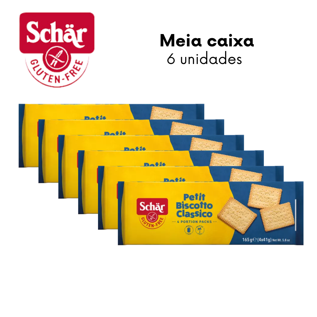 Kit Biscoito Clássico Petit Dr. Schar 165g - Caixa com 6 unidades ...