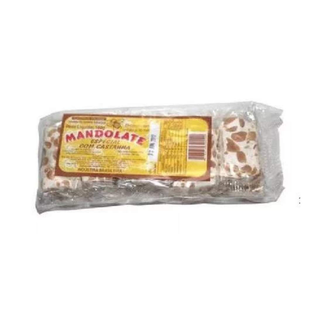 Torrone especial com castanha Mandolate 160g - Glúten Pra Quê ...