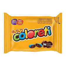 Confeito sabor chocolate coloreti Jazam 18g - Glúten Pra Quê | Produtos ...