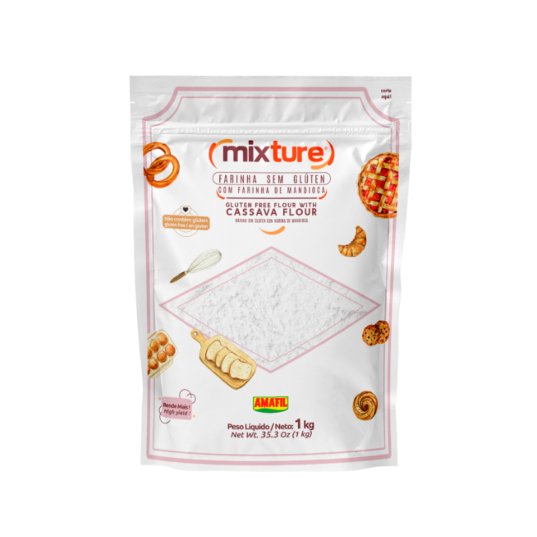 Farinha mixture Amafil 1kg - Glúten Pra Quê | Produtos sem Glúten